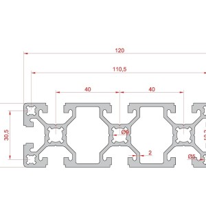 40x120 Sigma Profil - Alumech Mekatronik